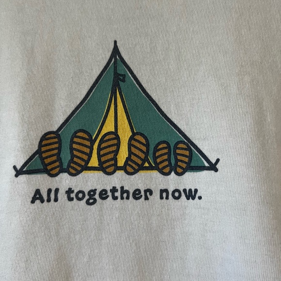 Life Is Good | Tops | Life Is Good Cream Tent T Shirt | Poshmark